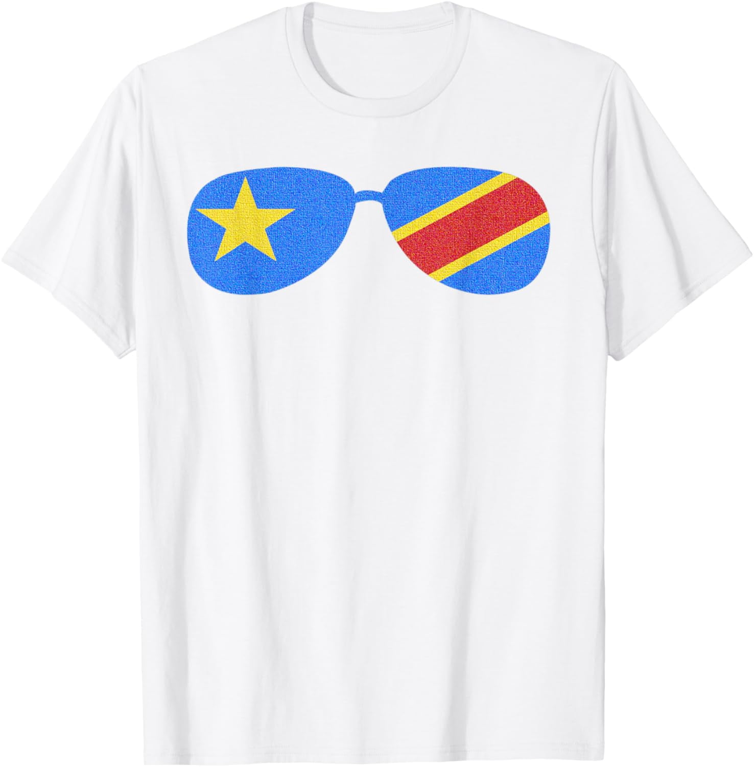 DR DRC Congo Blue Flag Congolese T-Shirt - Walmart.com