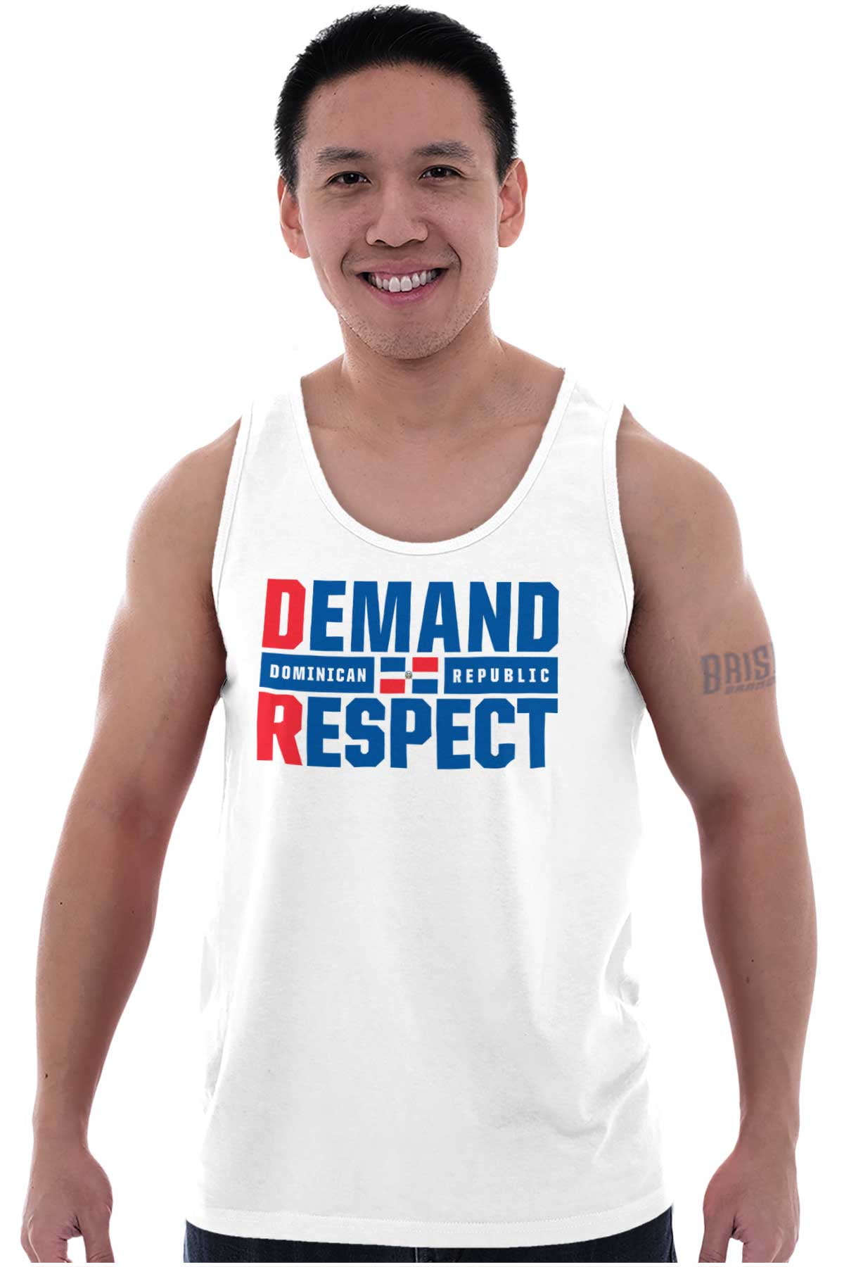 DR Dominican Republic Demand Respect Unisex Plus Size Tank Top Brisco ...