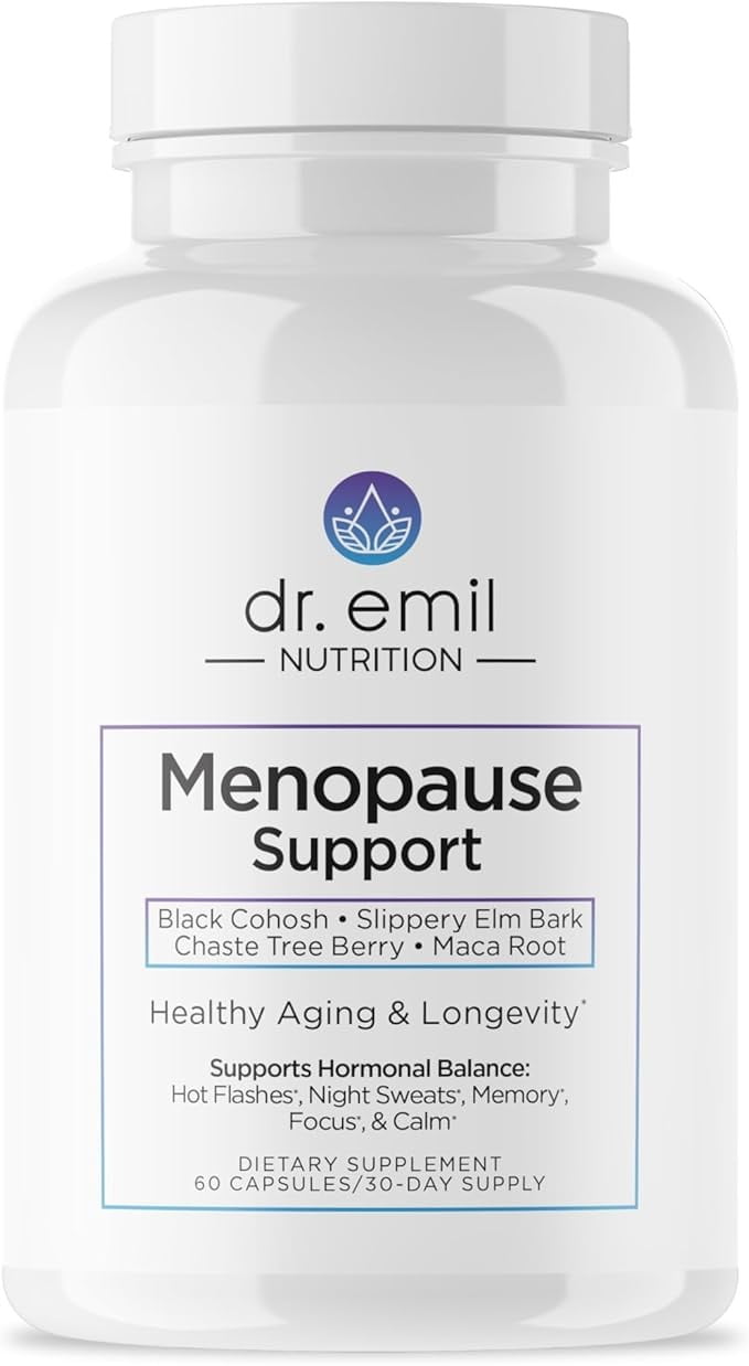 DR. EMIL NUTRITION Menopause Supplements for Women - Multi-Symptom Menopause Relief for Hot ...