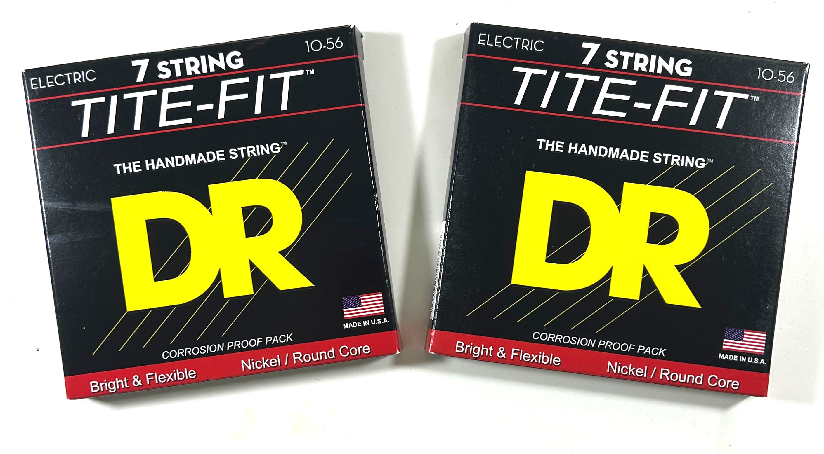DR Guitar Strings 7 String Electric 2 Sets Tite-Fit 10-56 Roundcore ...