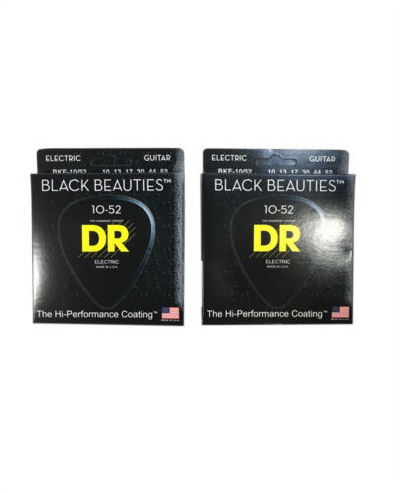 DR Guitar Strings Electric 2-Packs Black Beauties High Performance ...