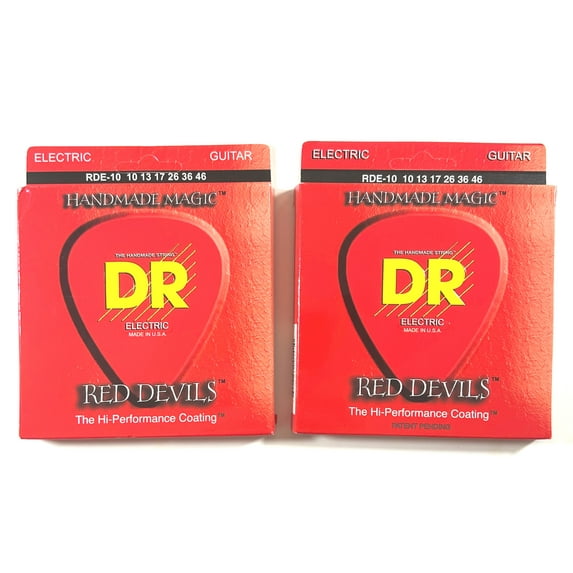 DR Guitar Strings Electric 2 Sets Red Devils K3 High Performance Coated ...