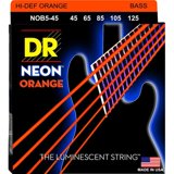 DR Handmade Strings 45-125 DR Hi-Def Neon Bass 5 String, Orange ...