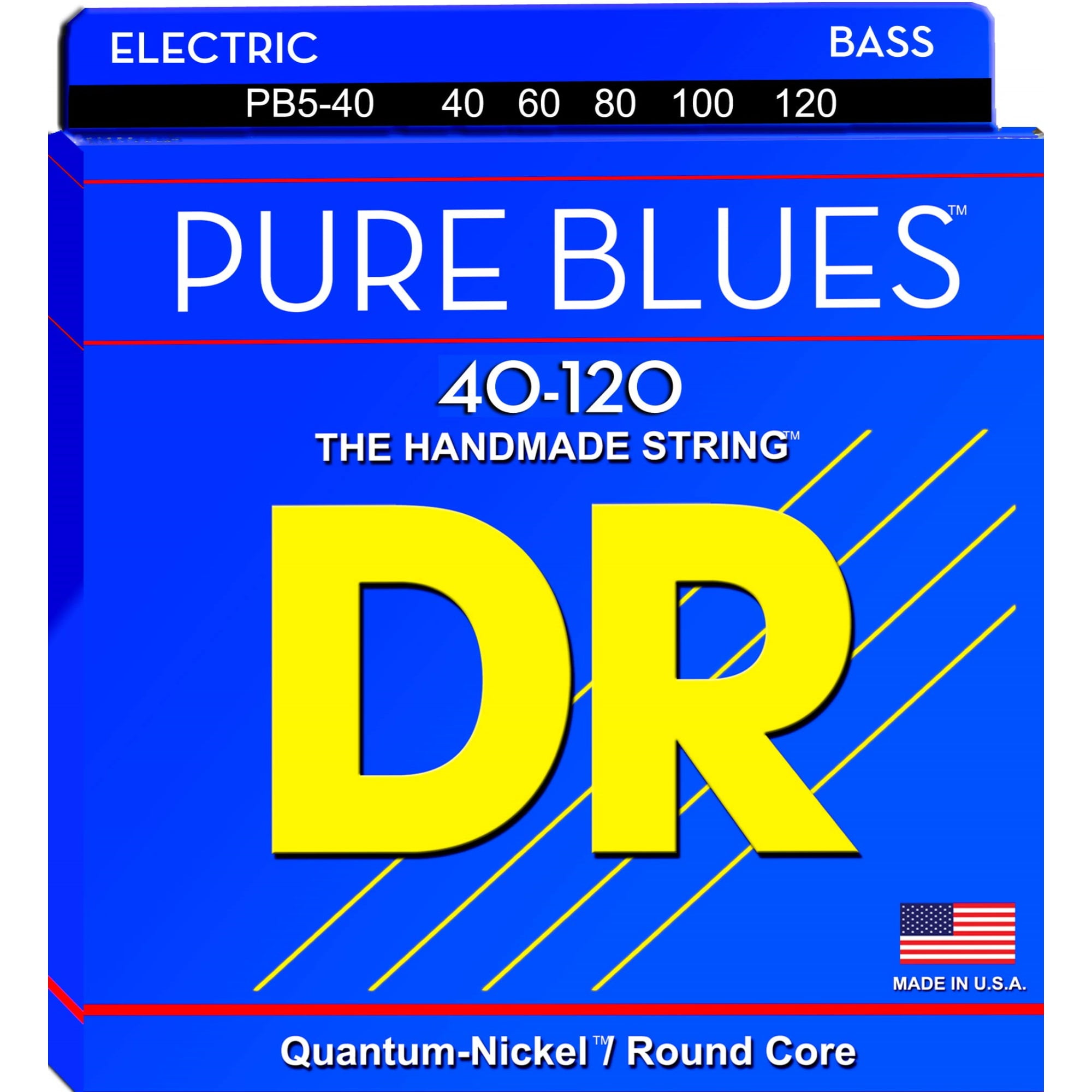 DR Strings PURE BLUES Bass Guitar Strings (PB5-40) - Walmart.com
