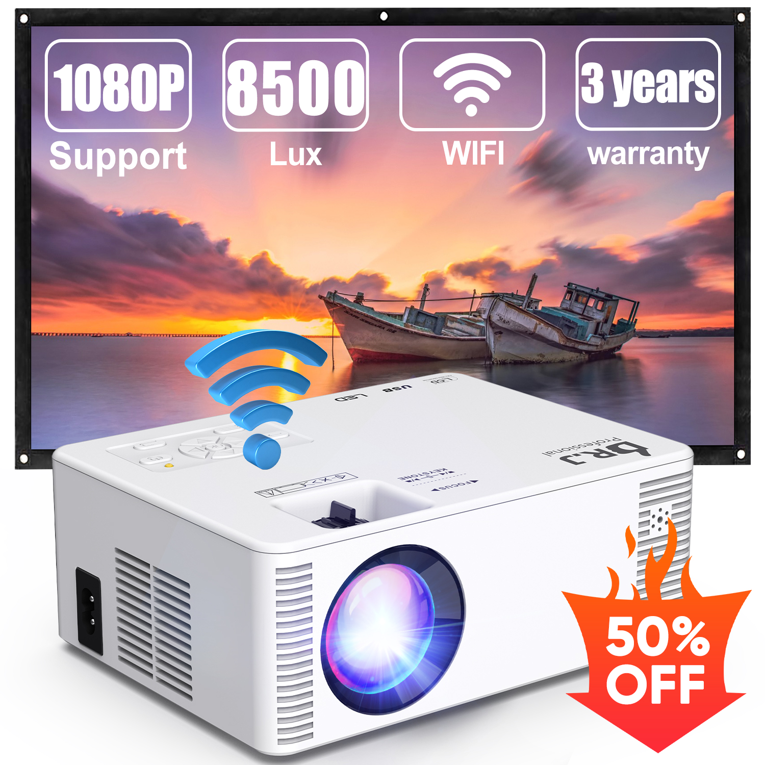 BenQ MW535A 1080p Eco-Friendly WXGA Projector For Home and Business ...