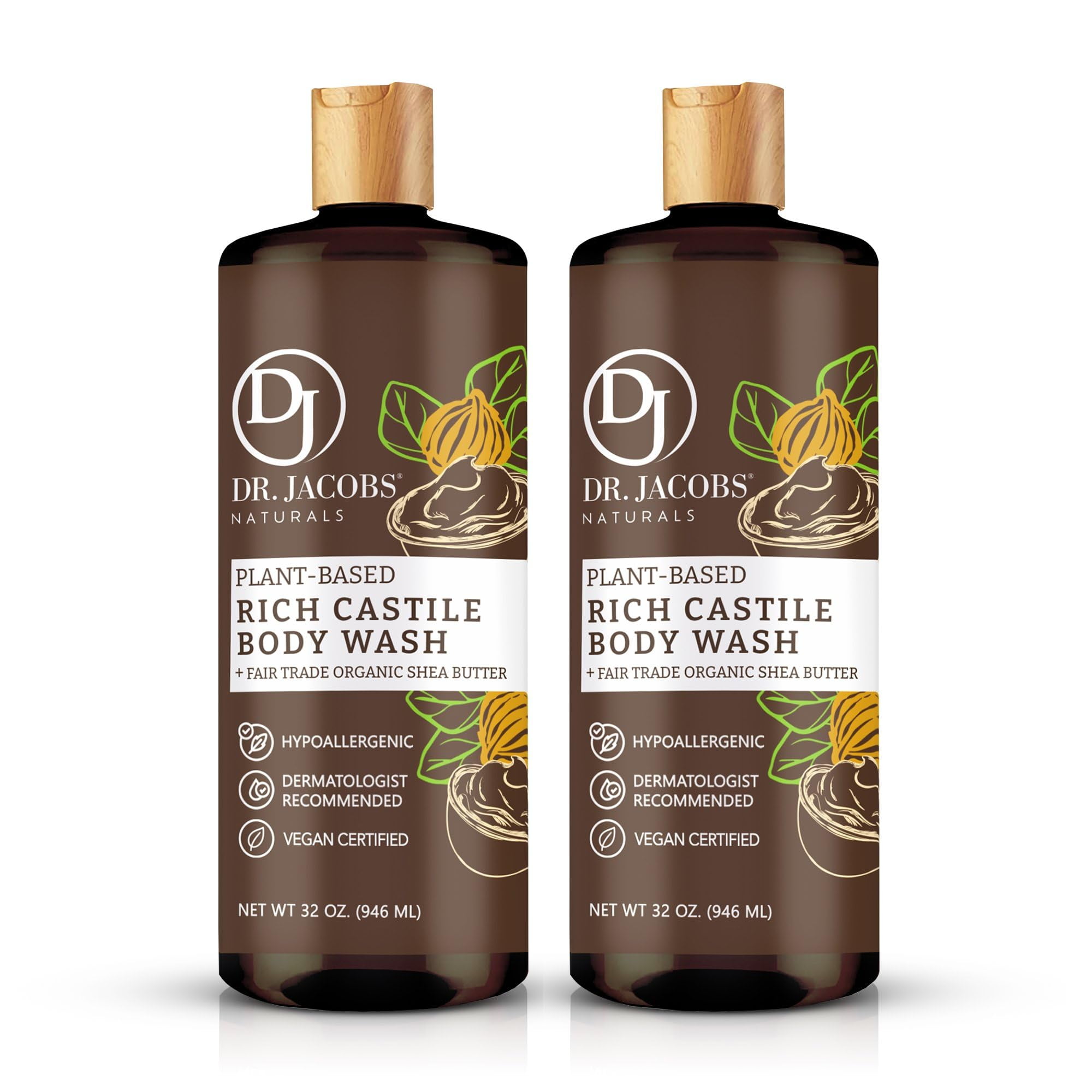 DR. JACOBS NATURALS Castile DMF15 Shea Butter All-Natural Wash for ...