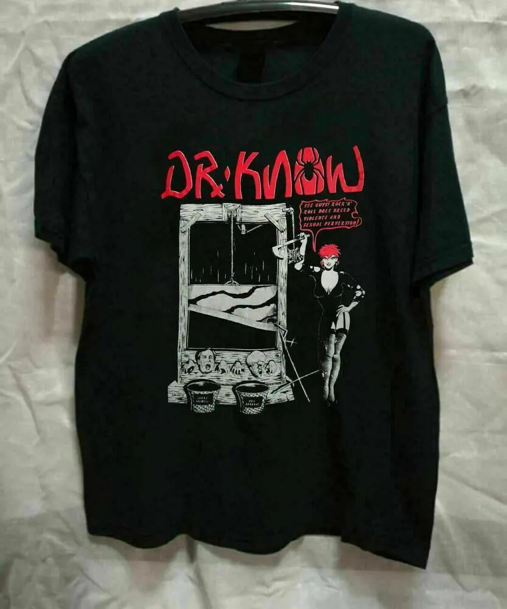 DR KNOW 1986 tour T-Shirt Black Men Unisex S-5XL - Walmart.com