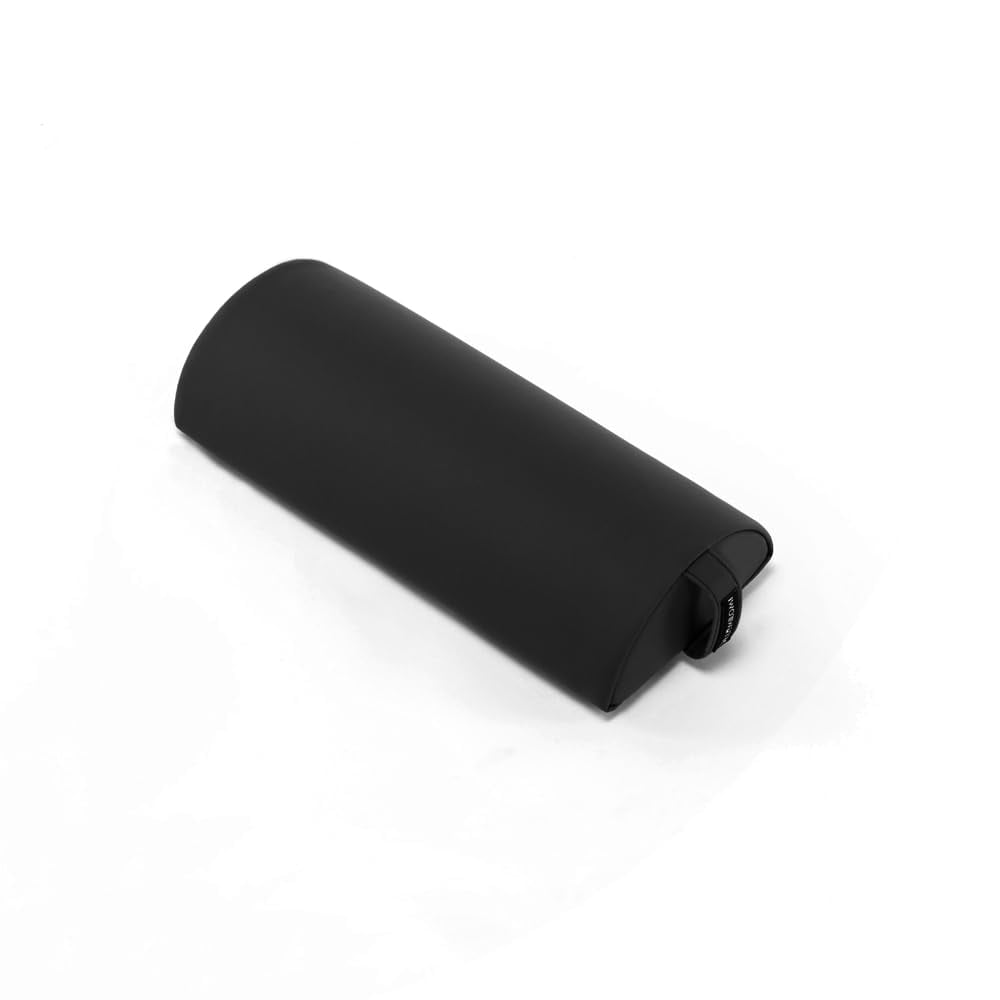 DR.LOMILOMI Massage Half Round Bolster Pillow 13" L X 6" W (Black, Mini ...