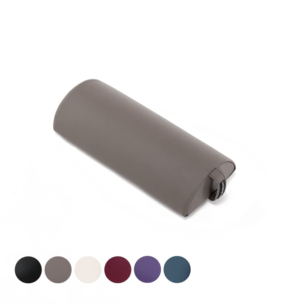 DR.LOMILOMI Massage Half Round Bolster Pillow 13" L X 6" W (Gray, Mini ...