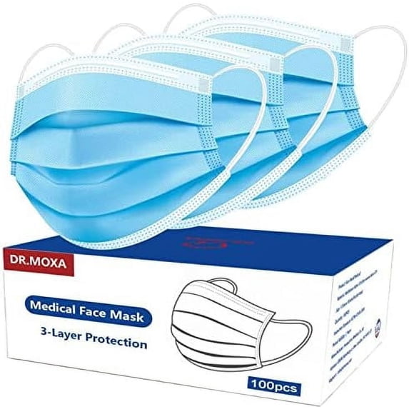 DR.MOXA Face Masks Disposable Made in USA, ASTM F2100-21 Level 3 ...