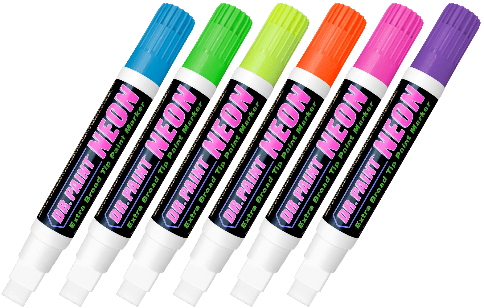 DR. PAINT® NEON Extra Broad Tip Paint Marker 6pk - Walmart.com
