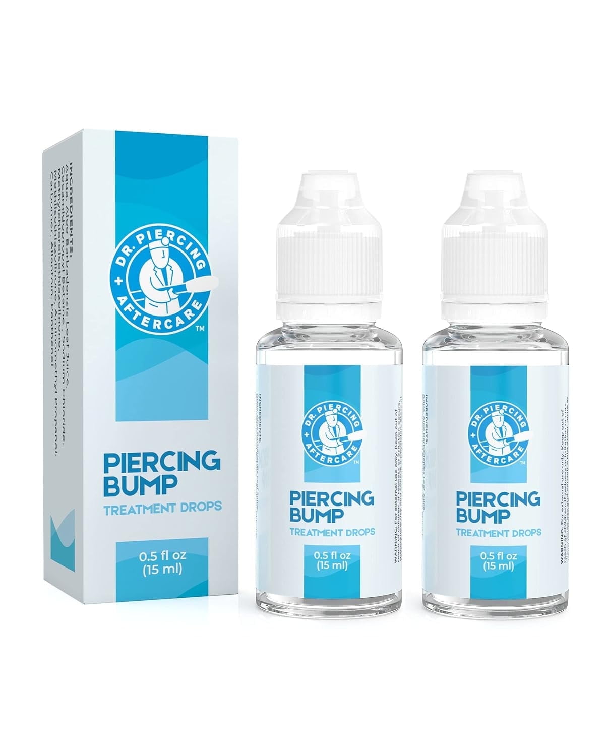 DR. PIERCING AFTERCARE Keloid Removal Drops – Non-Greasy Saline ...