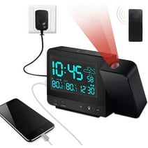 Sharp Projection Alarm Clock with Soothing Nature Sounds, SPC585 ...