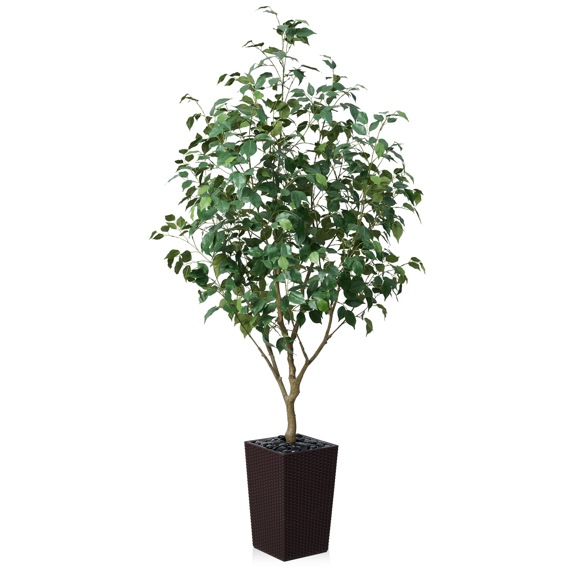 DR.Planzen Artificial Ficus Tree 6ft - UV Protected Faux Ficus Plant ...