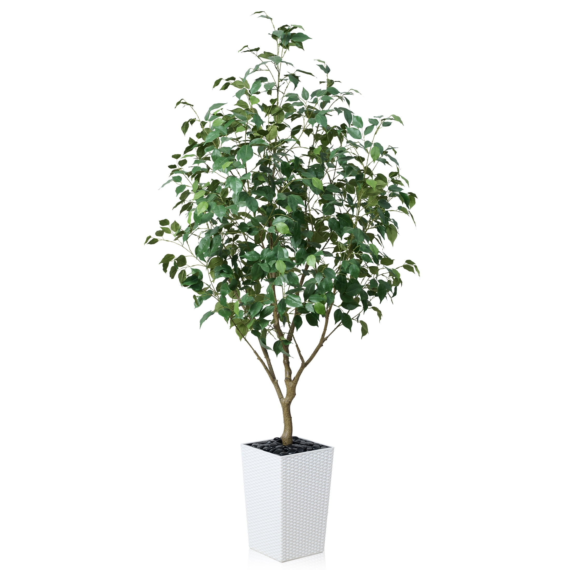 DR.Planzen Artificial Ficus Tree 6ft - UV Protected Faux Ficus Plant ...