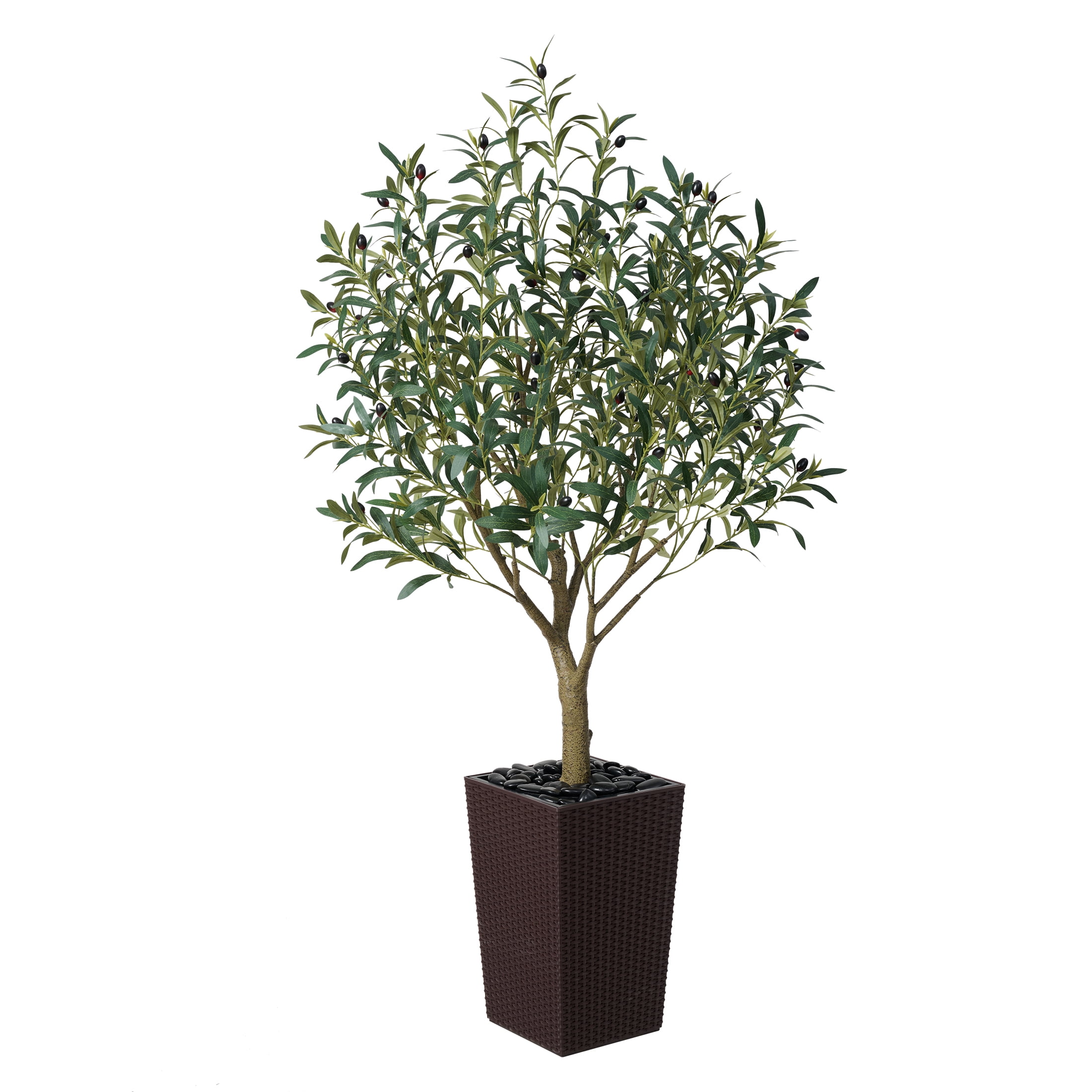 DR.Planzen UV Resistant 5ft Artificial Olive Tree in Brown Large ...