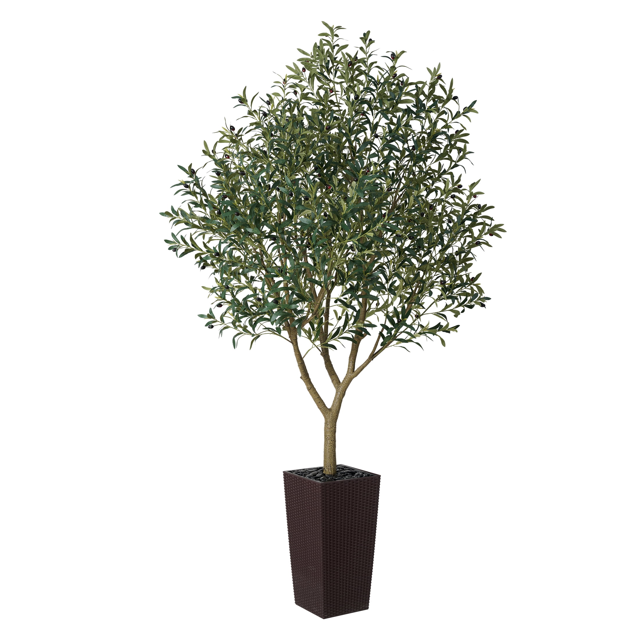 DR.Planzen UV Resistant 8ft Artificial Olive Tree in Brown Large ...