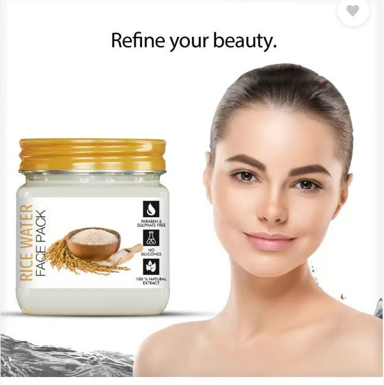 DR.RASHEL Rice Water Face Pack Promotes Brighter/Radiant Skin With ...