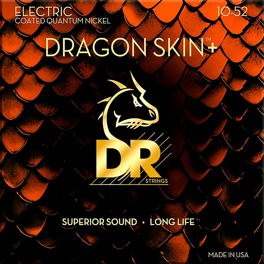 DR Strings Dragon Skin+ Coated Accurate Core Technology 6-String Nickel ...
