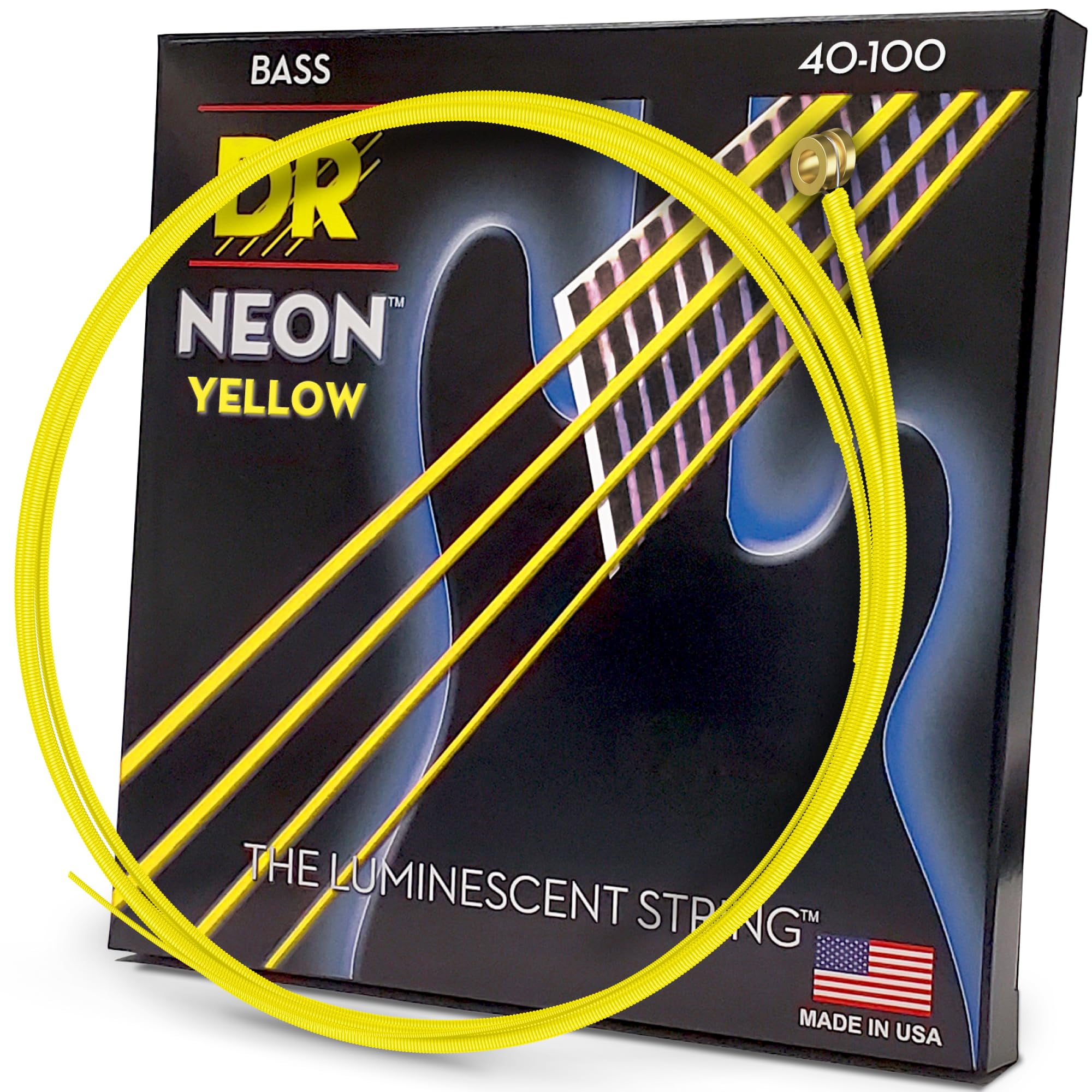 DR Strings HI-DEF NEON Bass Guitar Strings (NYB-40) - Walmart.com
