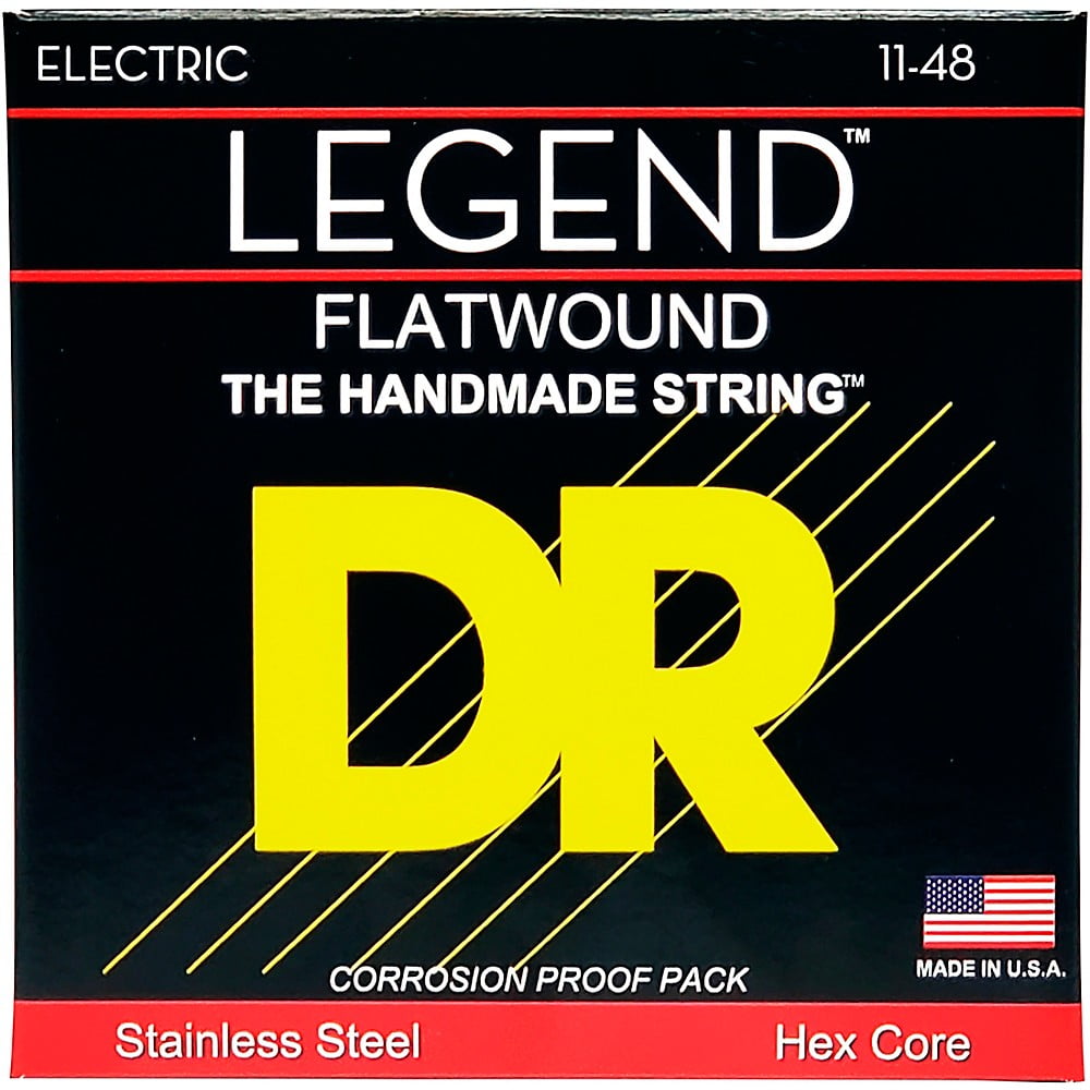 DR Strings Legend Extra Life Flatwound Electric Guitar Strings ...