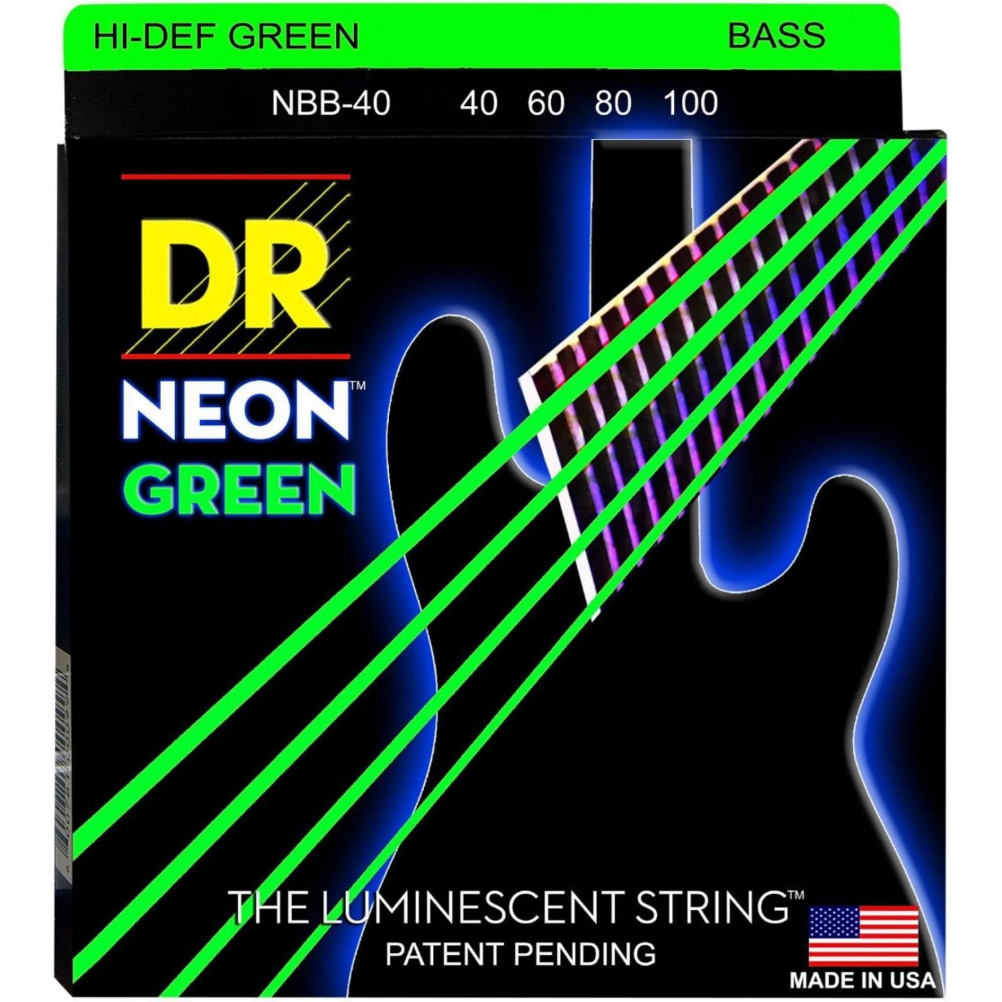 DR Strings HI-DEF NEON Bass Guitar Strings (NGB-40) - Walmart.com