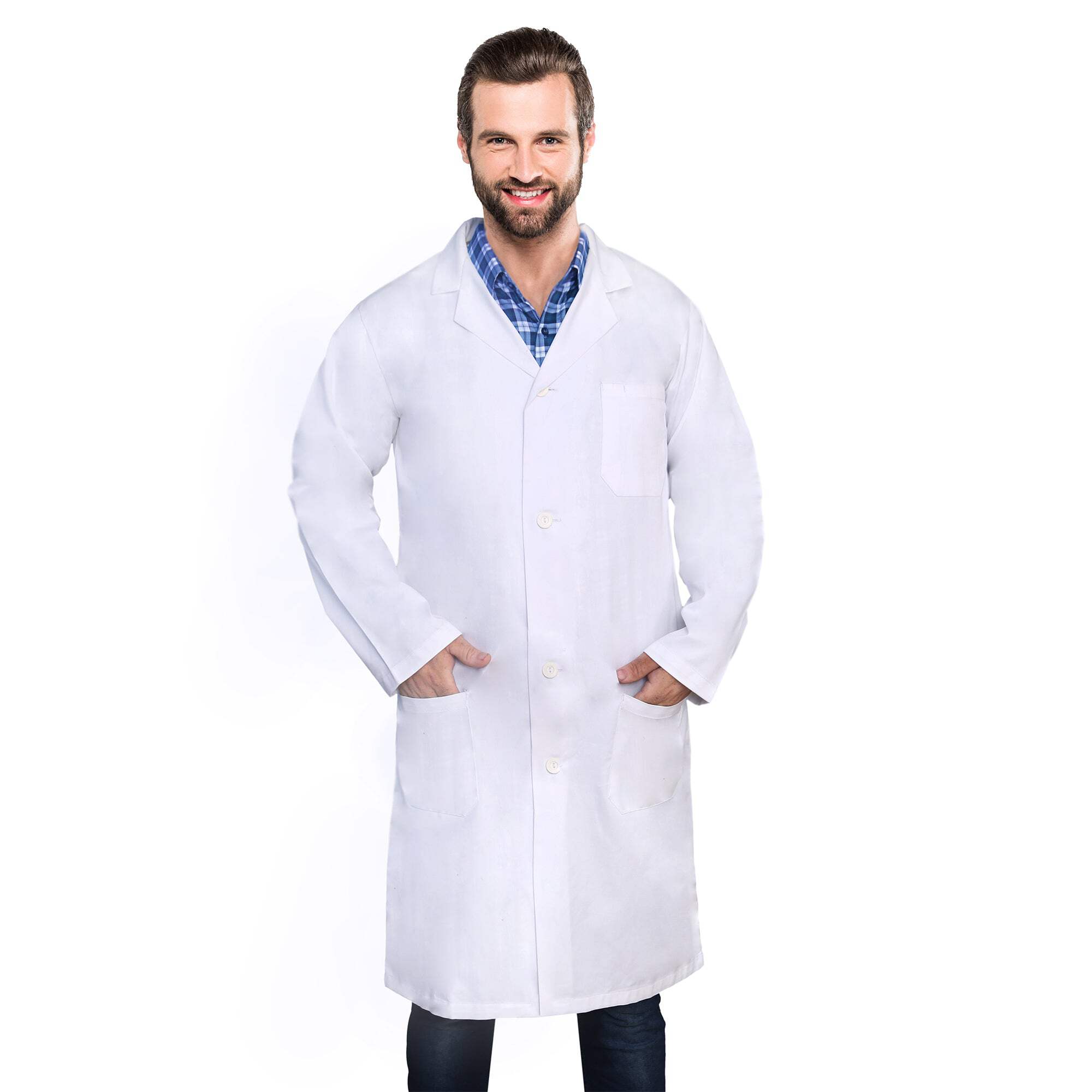 Scrubstar Unisex Core Essentials 40" Antimicrobial Lab Coat - Walmart.com