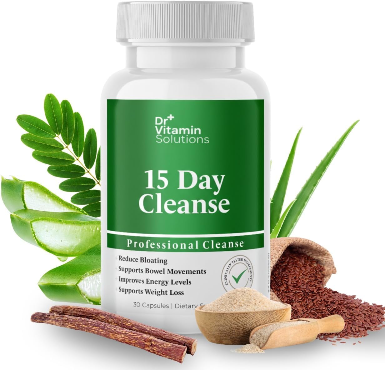 DR VITAMIN SOLUTIONS 15 Day Gut Cleanse Detox for Women, 30 Ct ...