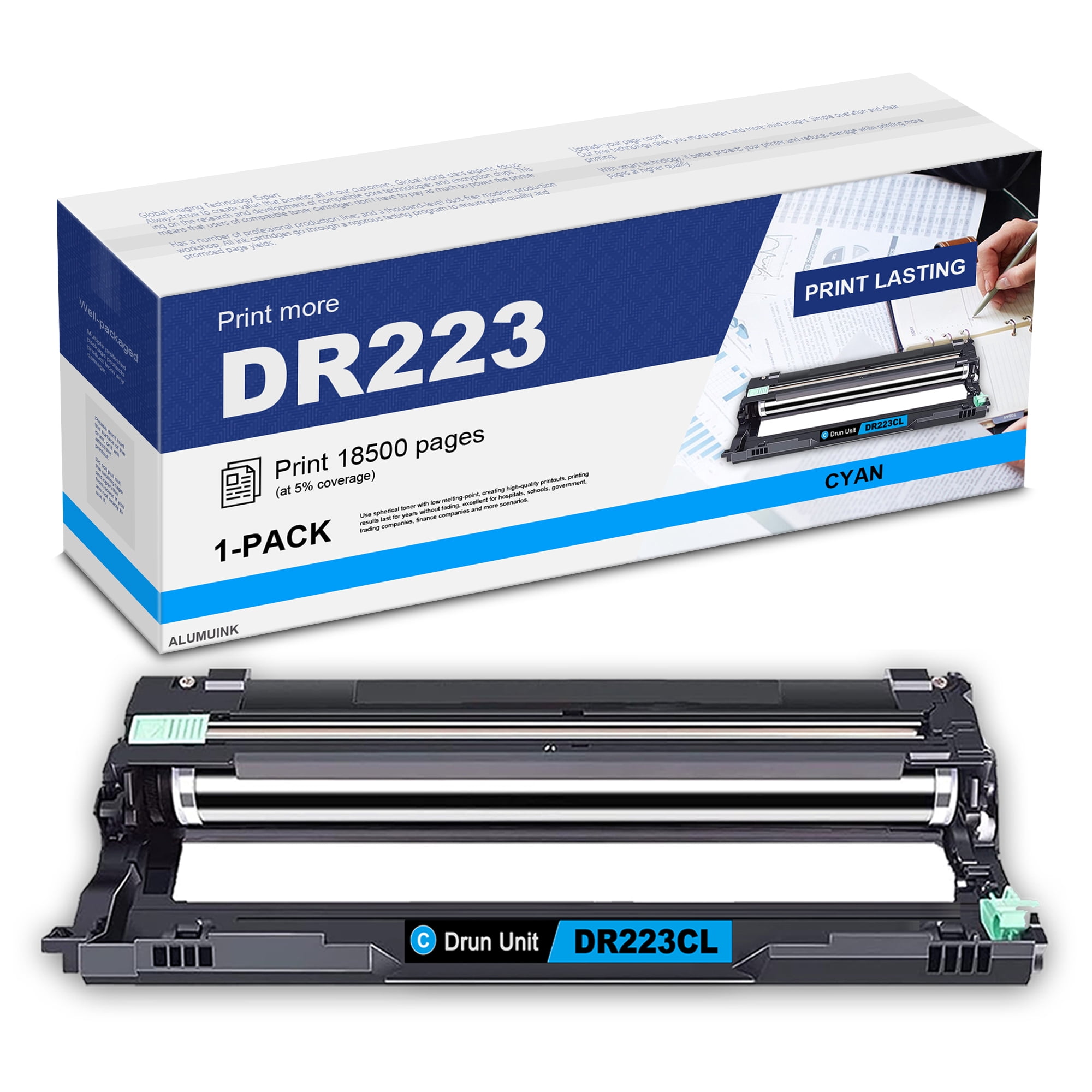 DR223CL Drum Cyan 1 Pack High Yield 185,00 Replacement for Brother HL ...