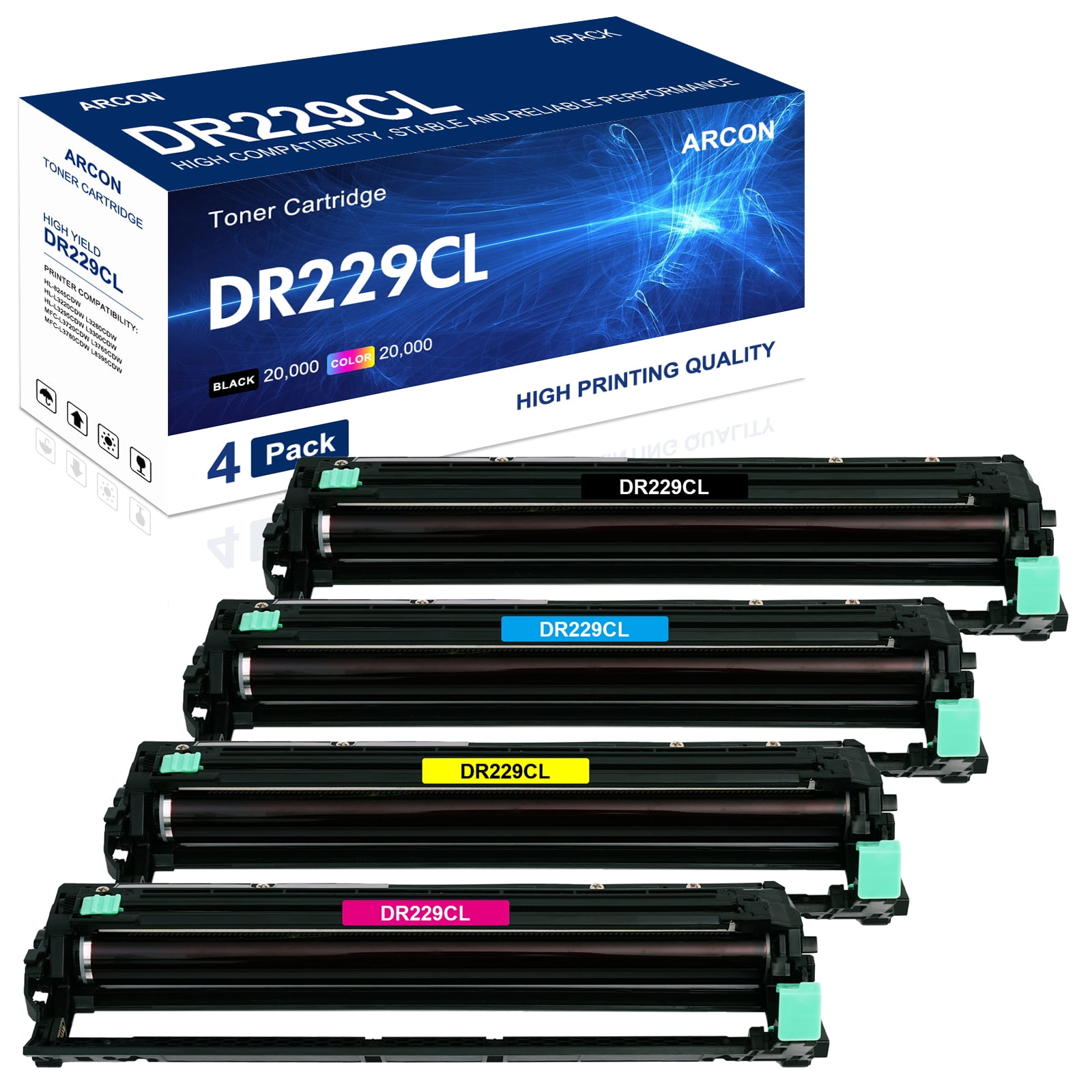 DR229 DR-229CL Drum Unit (NOT Toner) Compatible for Brother DR229 TN229 TN229XL DR-229 HL ...
