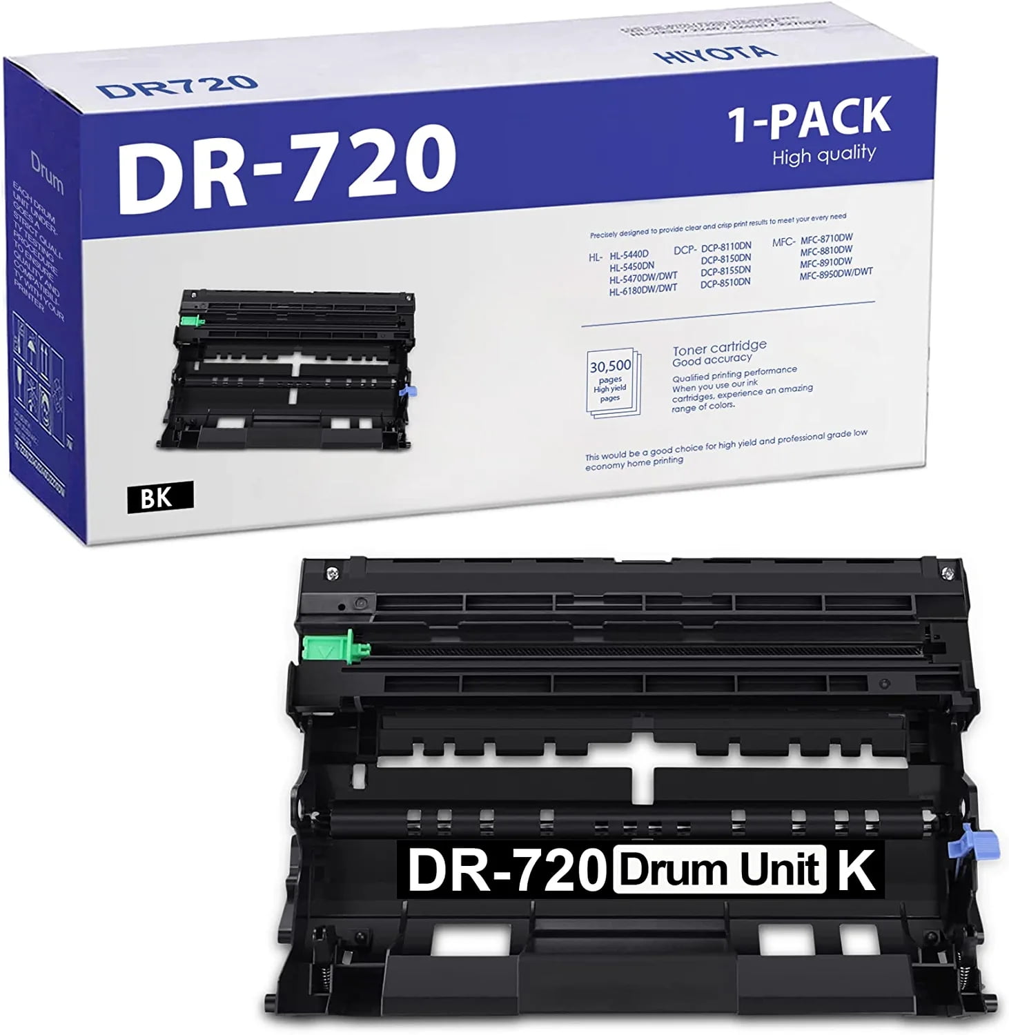 Brother DR720 Drum Unit for HL-5440D, 6180DW/DWT, DCP-8110DN, 8150DN ...
