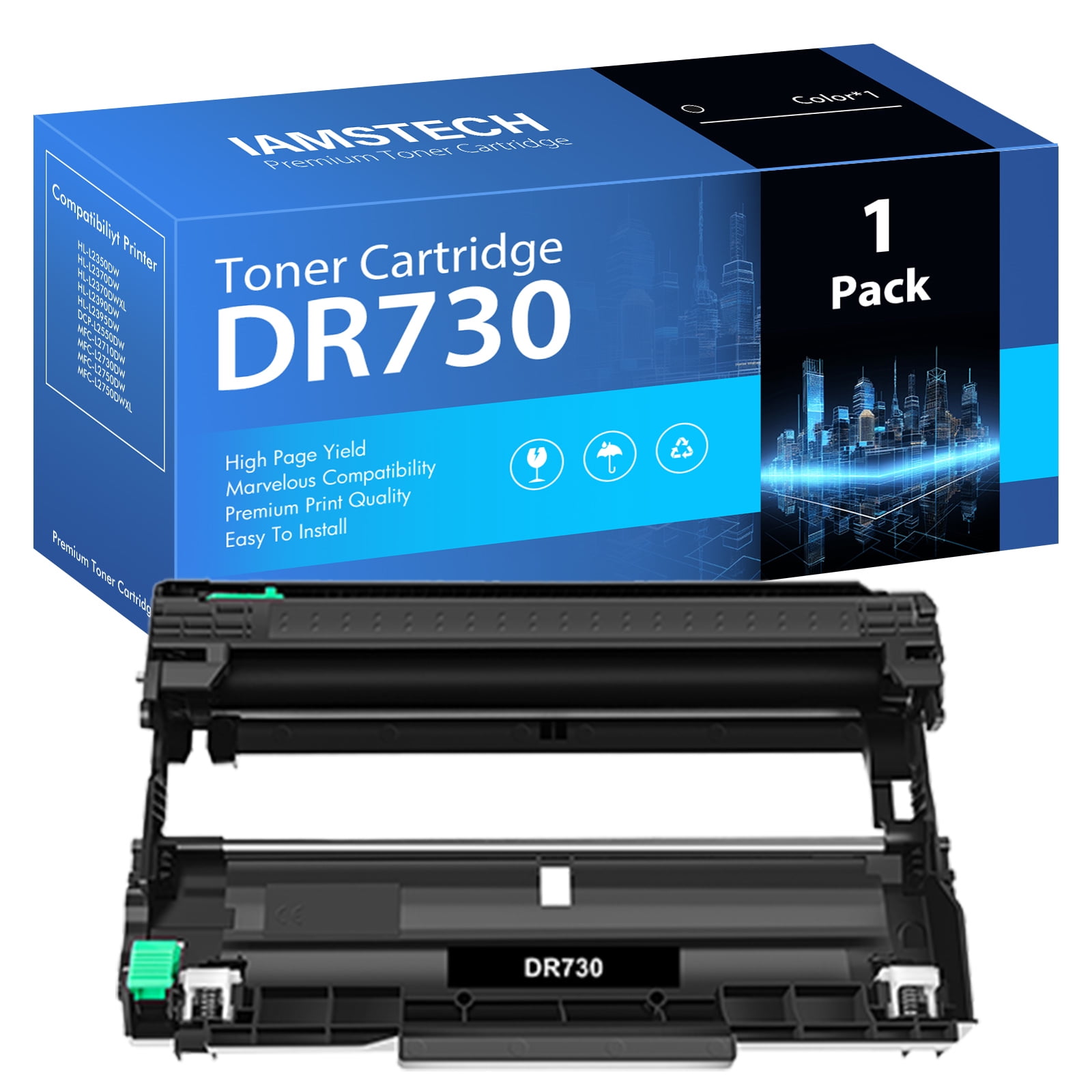 DR730 DR-730 Drum Unit Replacement Compatible for Brother MFC-L2710DW ...