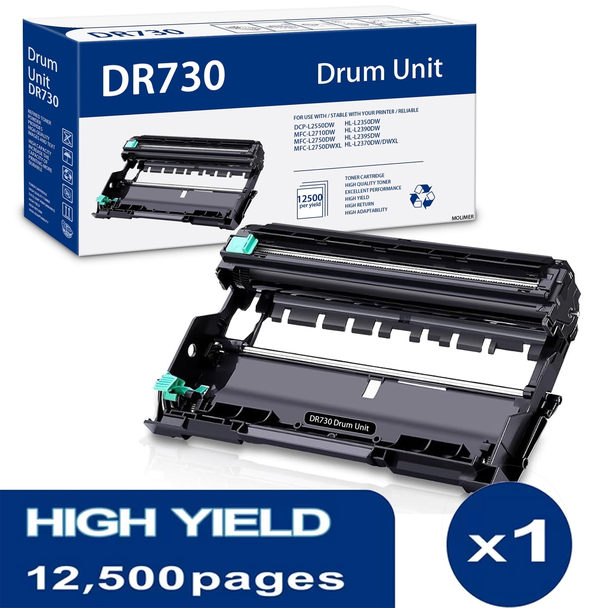 MOLIMER Drum Unit Compatible with Brother DR730 High Yield for HL ...