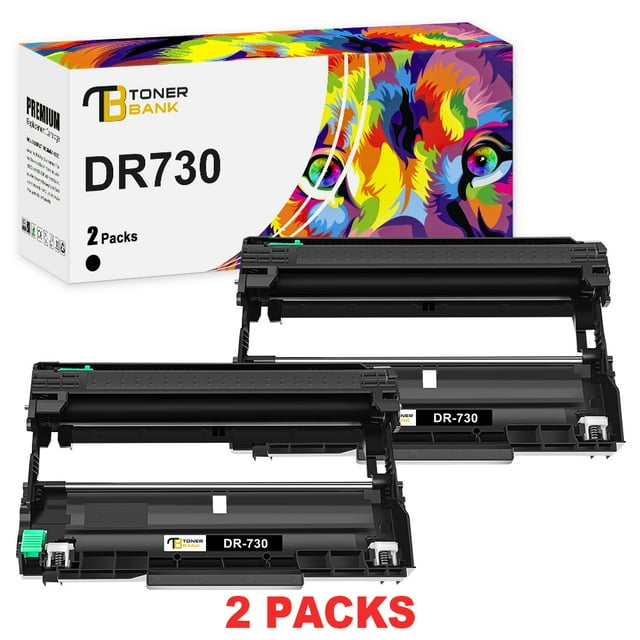 Toner Bank DR730 Compatible Drum Unit for Brother Printers, 2-Pack, Black - Walmart.com