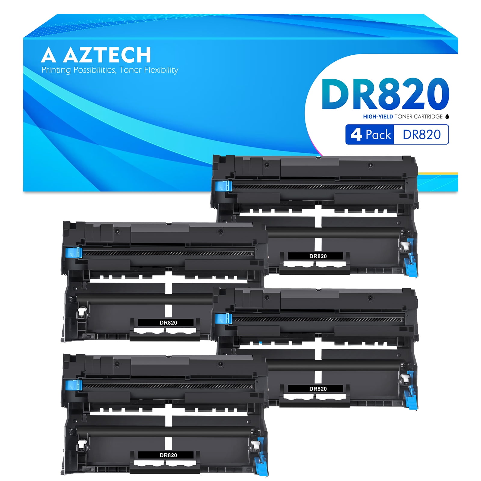 DR820 Drum Unit Kit | 4-Pack Compatible Drum Unit for Brother DR-820 DR ...