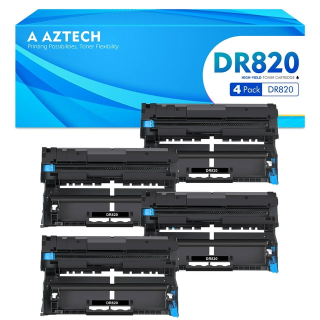 DR820 Drum Unit Kit | 4-Pack Compatible Drum Unit for Brother DR-820 DR ...