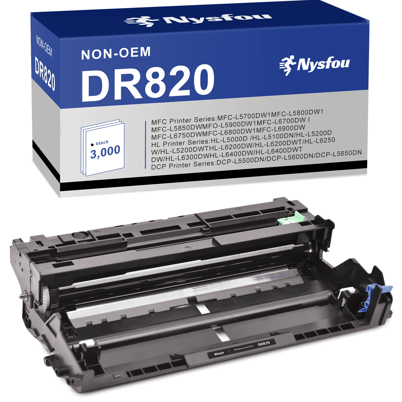 NYSFOU Drum Unit Compatible with Brother DR820 HL-L6200DW MFC-L5850DW ...