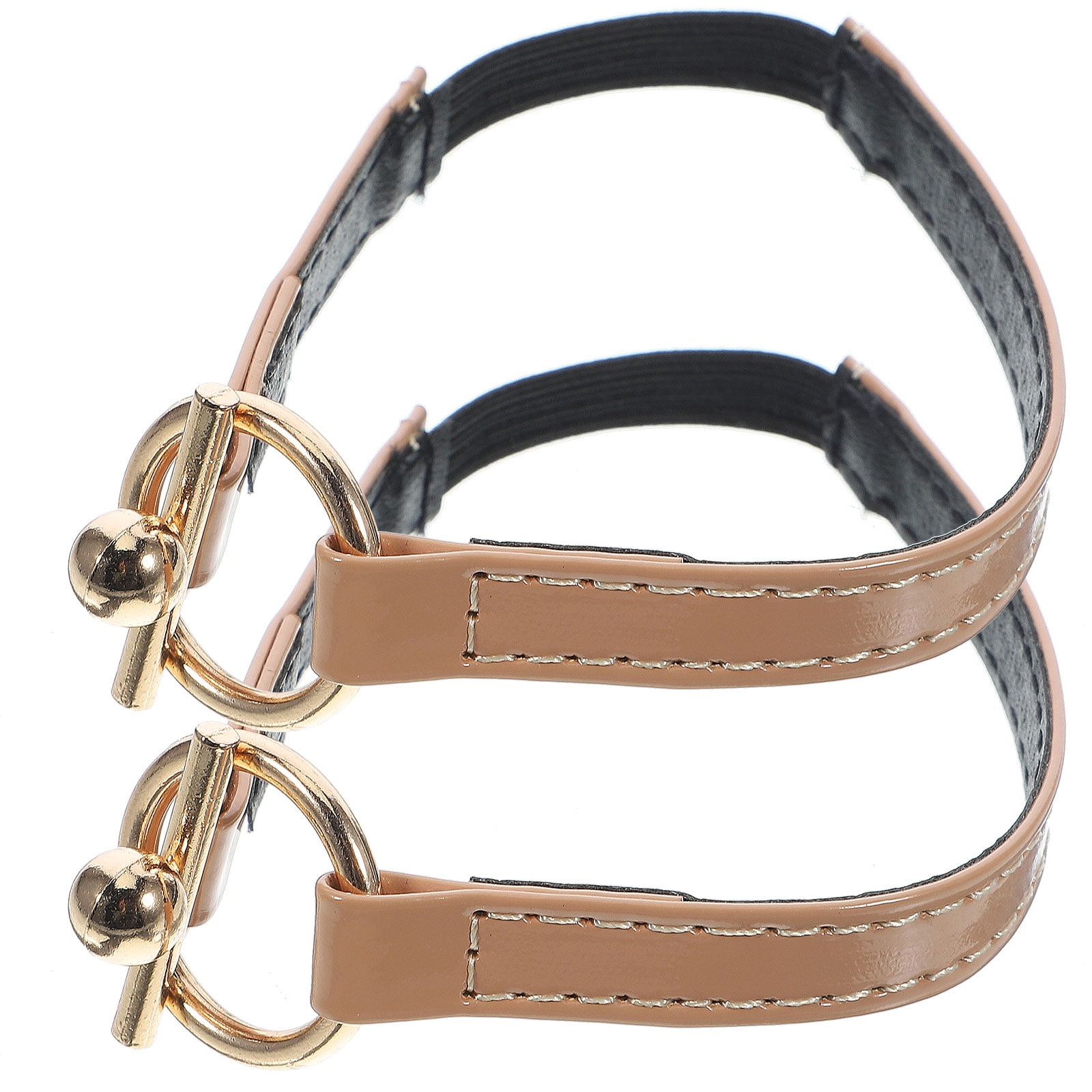 DRAFIDEEP 1 Pair Khaki Pu Alloy Elastic Band Shoe Straps for Preventing ...