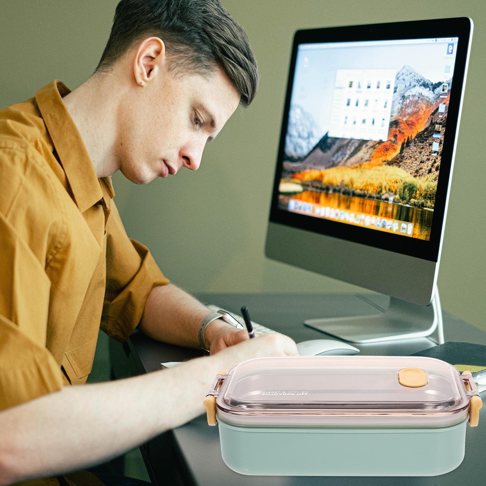 DRAFIDEEP 1 Pc 800ML 304 Stainless Steel Thermal Insulation Lunch Box ...