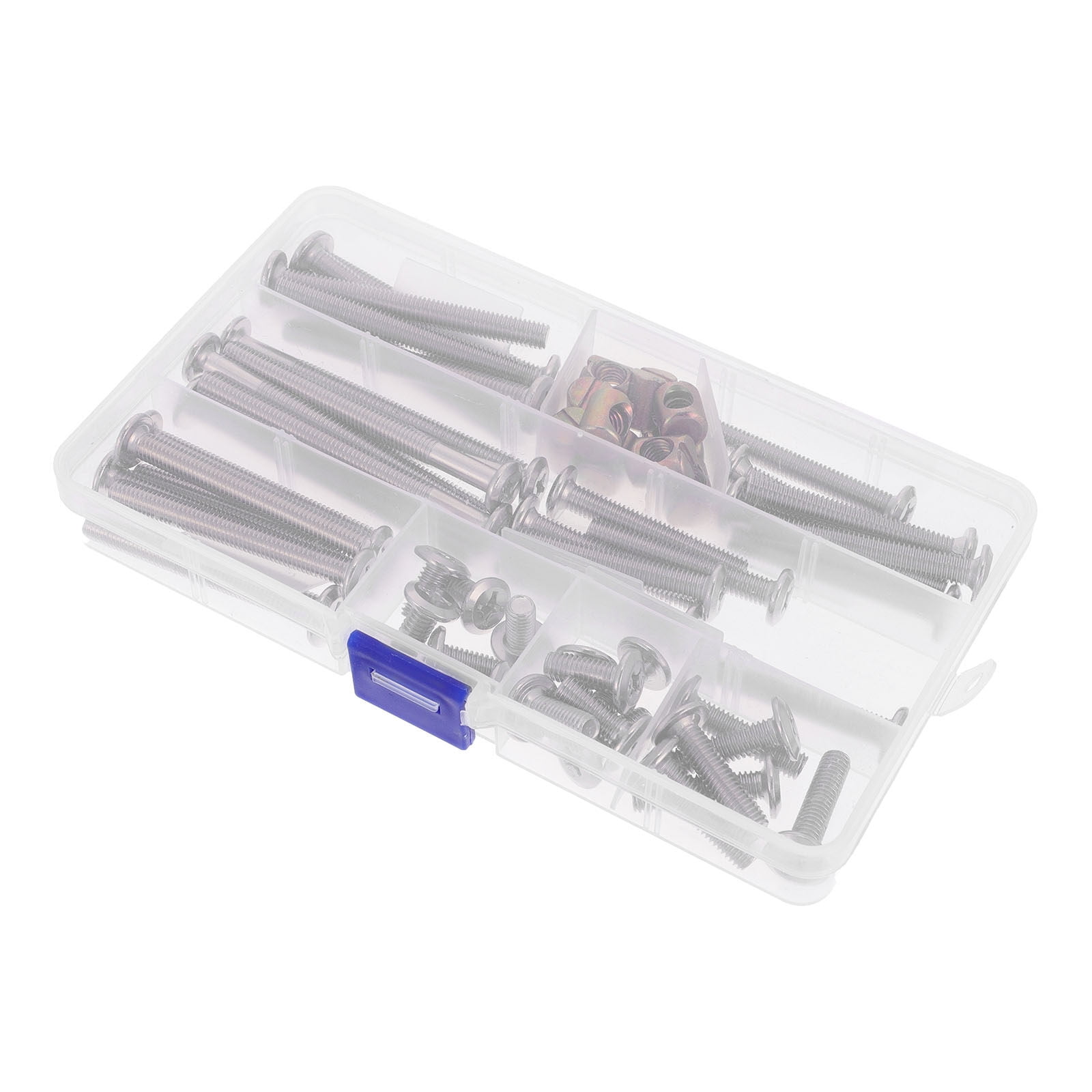 DRAFIDEEP Durability Infant Bed Screw Kit Silver Stainless Steel 1 Set ...