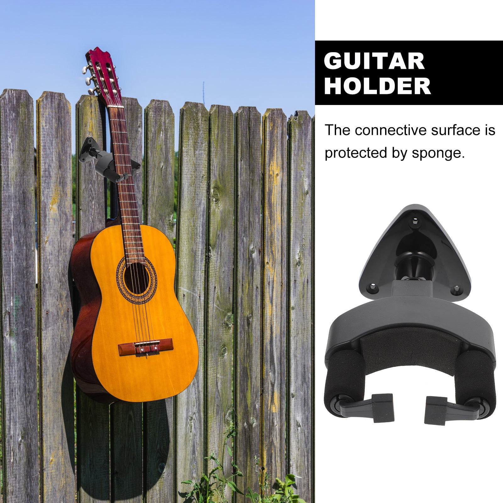 DRAFIDEEP 1 Set Guitar Hook Hanger Wall Mounting Metal Plastic For ...