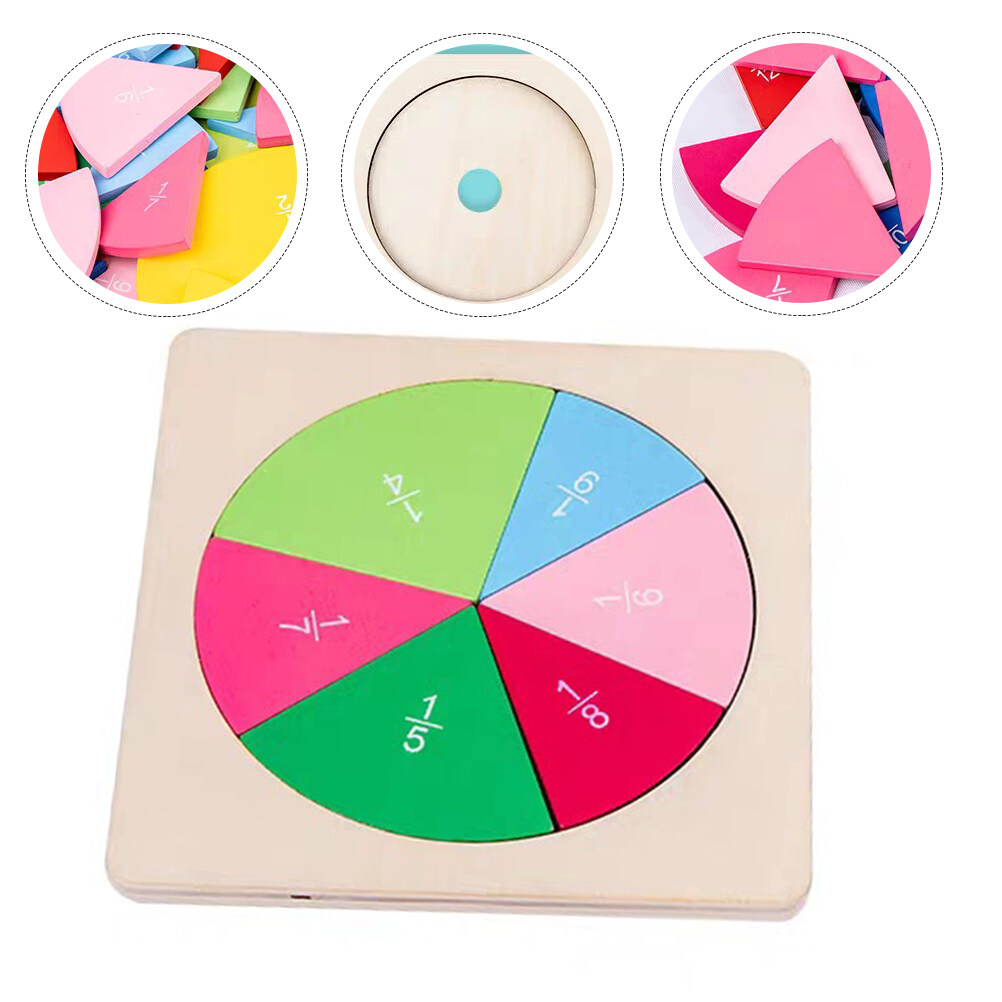 DRAFIDEEP 1 Set Toddlers Fraction Board Assorted Color For Kids Early ...