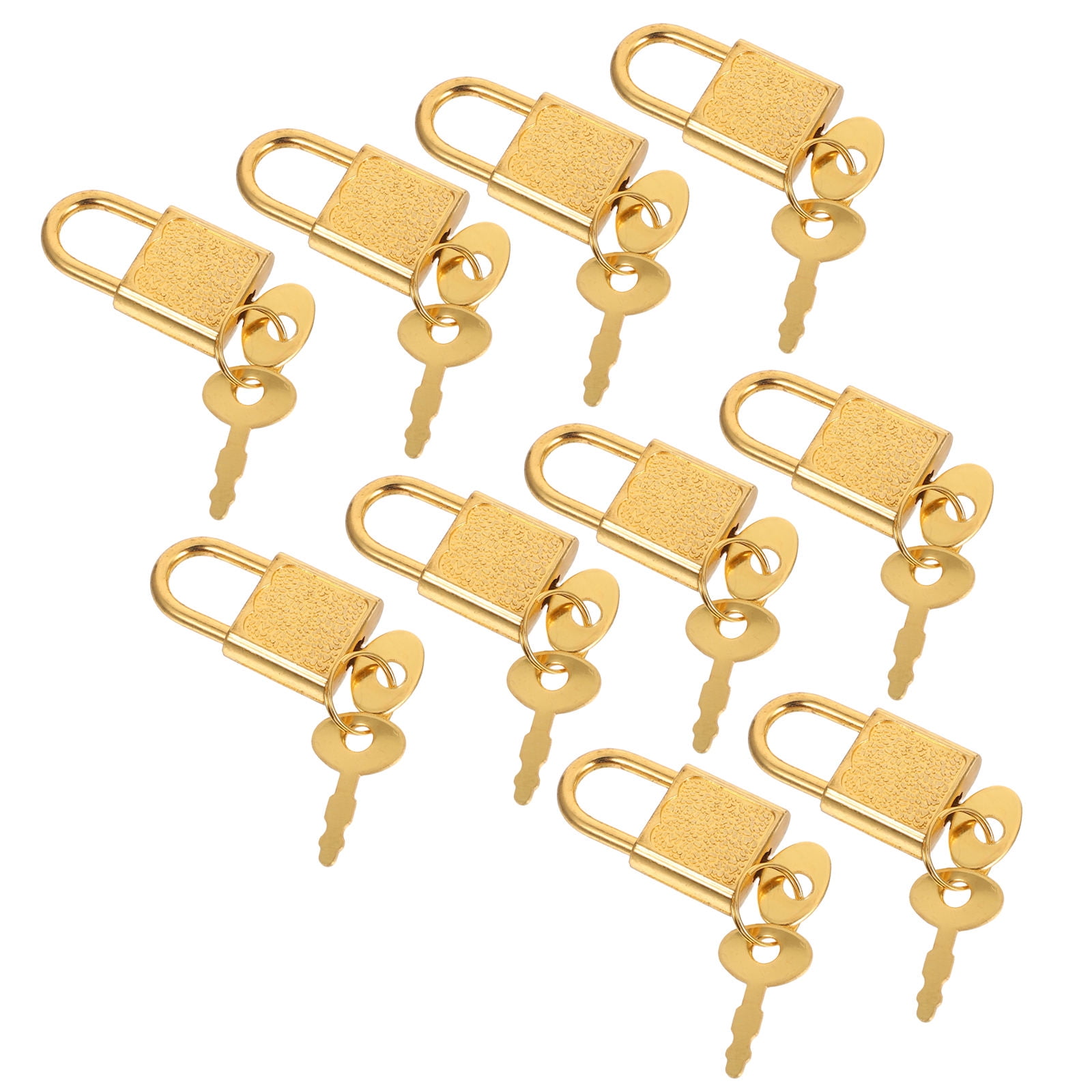 OUNONA Drafideep Vintage Style Small Padlock Set, Metal and Plastic ...