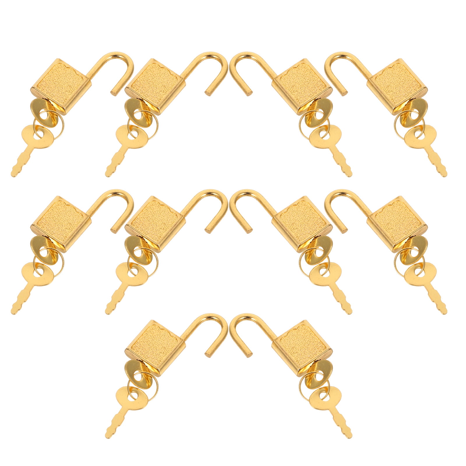 OUNONA Mini Pirate Lock with Key for Jewelry Box and Storage Golden ...