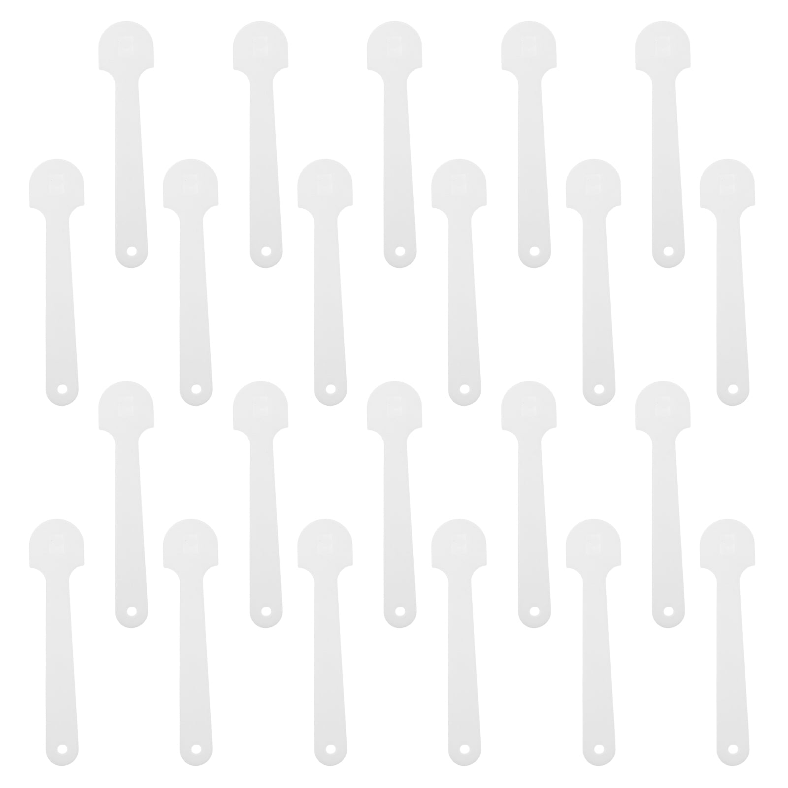 OUNONA 100Pcs Plastic Fan Making Handles White for Craft Projects and ...