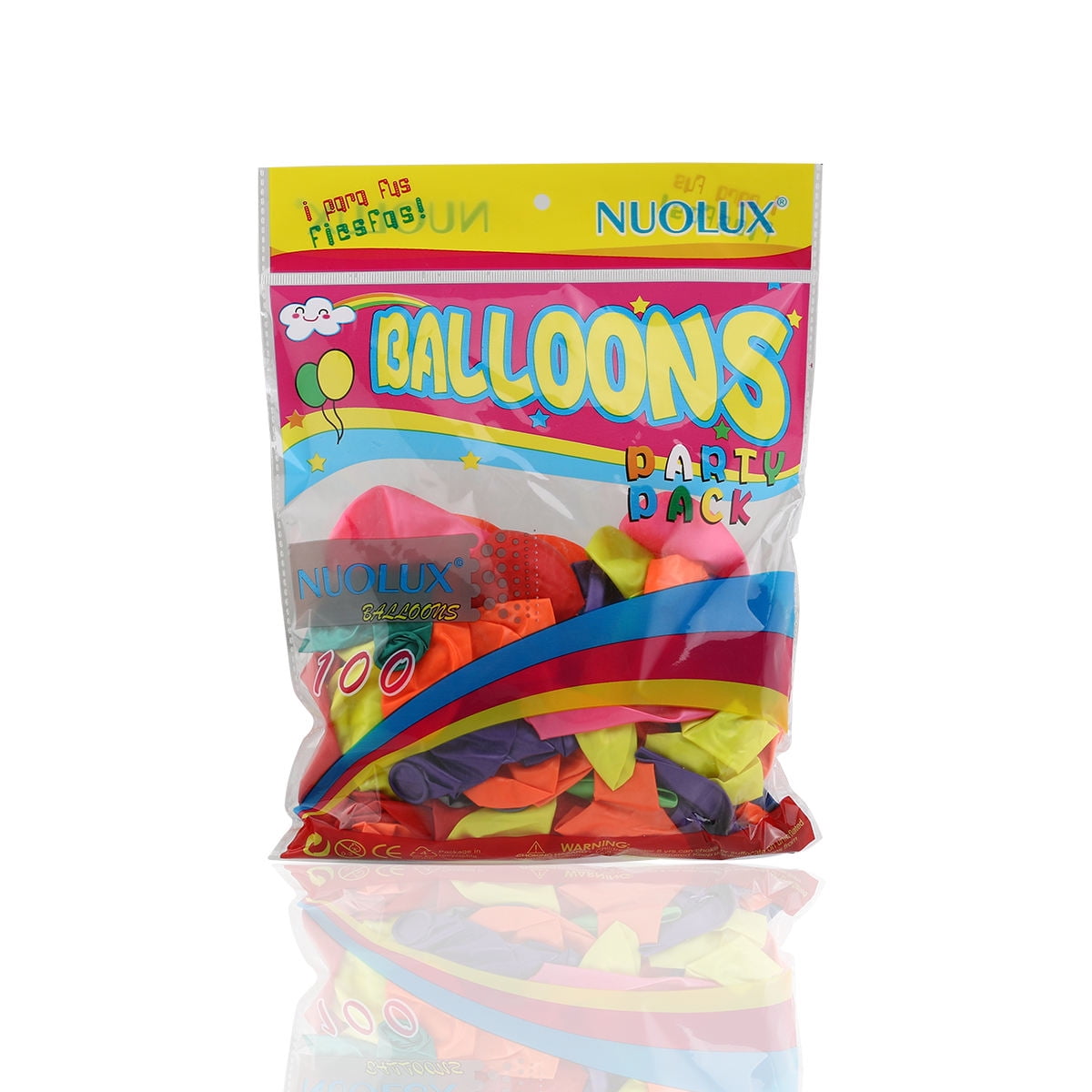 DRAFIDEEP 100Pcs Extra Large Latex Balloons 10 Inch Inflated For Grand ...
