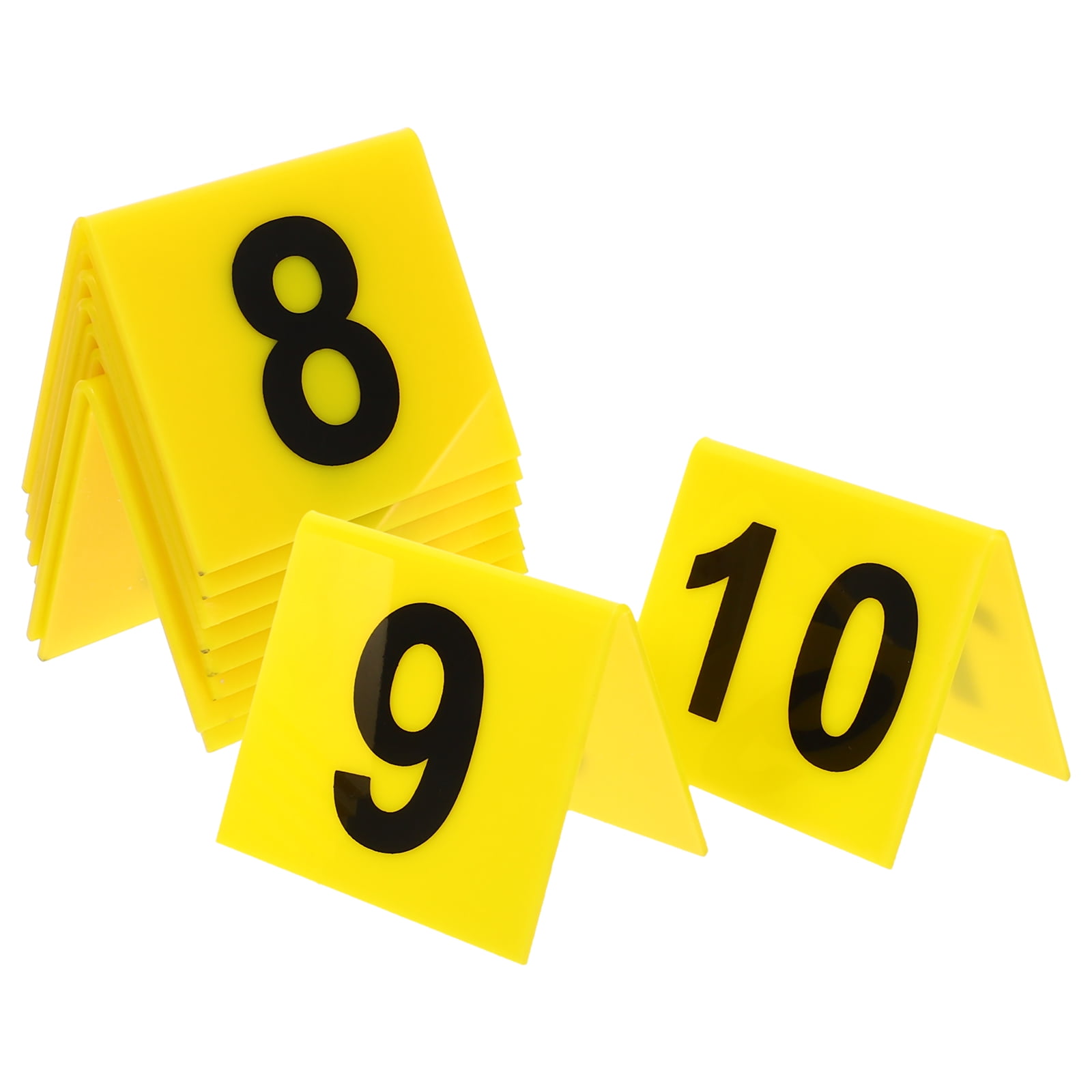 DRAFIDEEP 10Pcs Acrylic Wedding Table Number Gold Background with Black ...