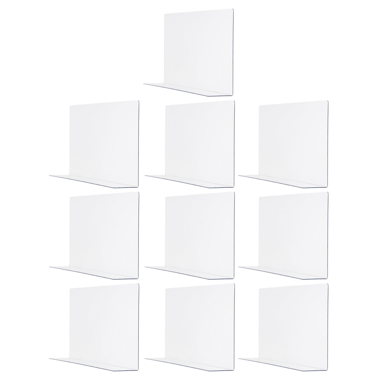 DRAFIDEEP 10Pcs Transparent PET Shelf Splitters for Classification and ...
