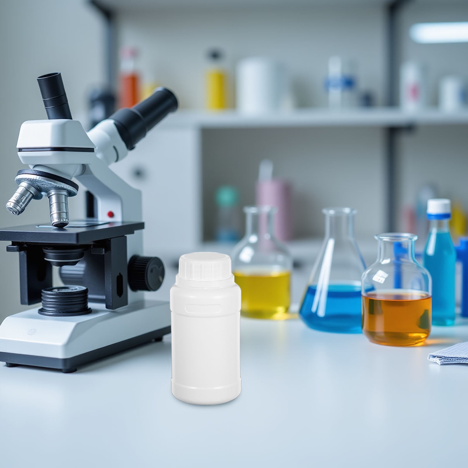 DRAFIDEEP 12 PCS Lab Plastic Bottle with Screw Cap Design for Liquid ...