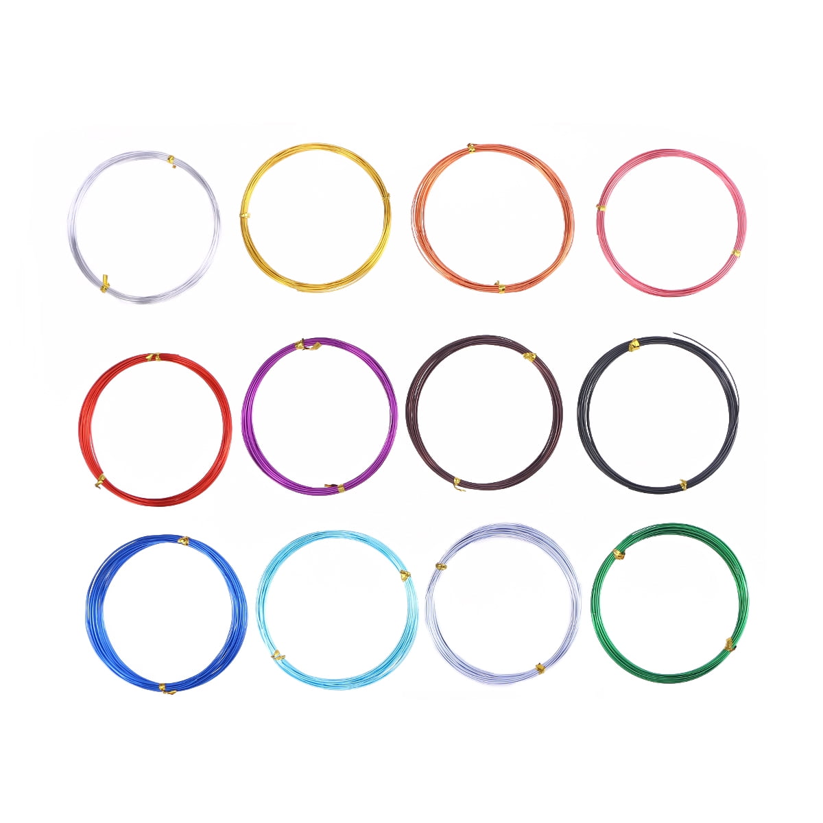 DRAFIDEEP 12 Rolls Thin Wire Assorted Color For Jewelry Making And ...